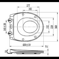 China Sunten SU040S Urea Toilet Seat with Removable Child Seat Soft Close Quick Release 440x368mm for sale