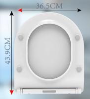 China Sunten SU014 D Shape Urea Toilet Seat Slow Close 424mm Oval Size for sale