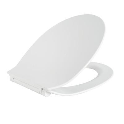 China Modern Slim Round European Toilet Seat Cover Soft Close SU008 Urea 445x368mm for sale