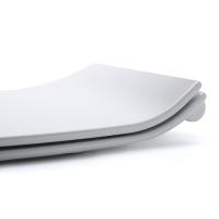 China Modern Slim Round European Toilet Seat Cover Soft Close SU008 Urea 445x368mm for sale