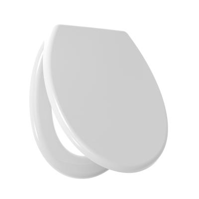 China Urea Slow Close Toilet Seat Oval 445x375mm Soft Close Toilet Cover with Adjustable Hinges for sale