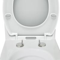 China Urea Slow Close Toilet Seat Oval 445x375mm Soft Close Wood Plastic for sale
