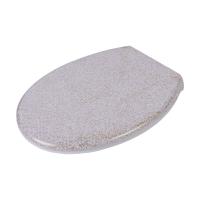 China Sunten SU002 Duroplast Toilet Seat Matte Black White Closed Front Urea Slow Close 445x375mm for sale
