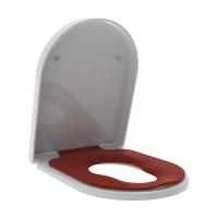 China Duroplast Elongated D-Shape Toilet Seat with Heating and Soft Close for Children and Adults 3pcs Set for sale