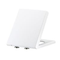 China European Style UF Duroplast Toilet Seat Cover Soft Close Quick Release Square Shape 3 Year Warranty for sale