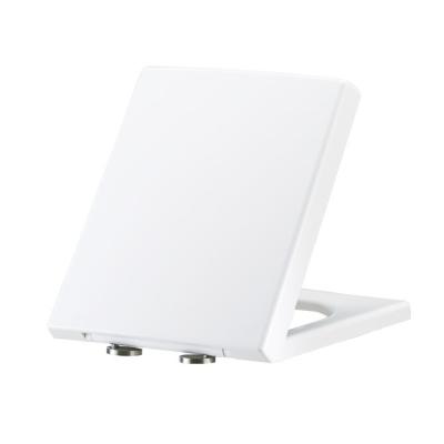 China European Style UF Duroplast Toilet Seat Cover Soft Close Quick Release Square Shape 3 Year Warranty for sale