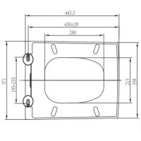China European Style UF Duroplast Toilet Seat Cover Soft Close Quick Release Square Shape 3 Year Warranty for sale