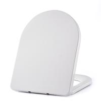China European Standard Elongated D-Shape Urea Toilet Seat Soft Close UF Material 475mm 360mm for sale