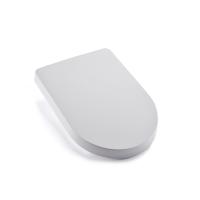 China European Standard Elongated D-Shape Urea Toilet Seat Soft Close UF Material 475mm 360mm for sale