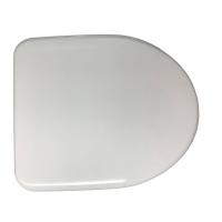 China D-Shape Urea Duroplast Soft Closing Toilet Seat Cover 442x368mm Quick Release for sale