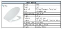 China Sunten SU007 Duroplast Toilet Seat Urea Material Soft Close Quick Release 445x368mm for sale