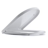 China Universal Short D Shape Urea Toilet Seat 431x365mm Soft Close Quick Release Easy Clean for sale