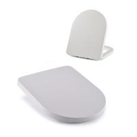 China D Shape Soft Close Urea Toilet Seat 449mm x 360mm Easy Clean Quick Release for sale