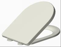 China Universal long D shape UF toilet seats soft close seat covers one button quick release for sale