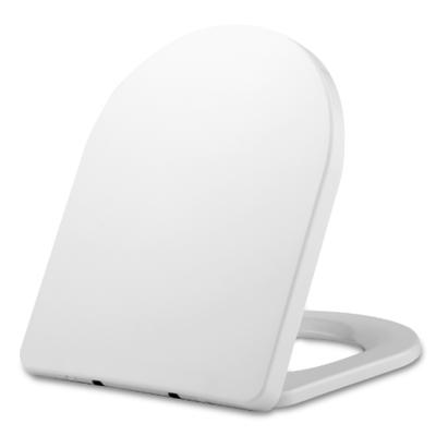 China European Standard D Shape UF Toilet Seat Soft Close Quick Release Top Lock 449x360mm for sale
