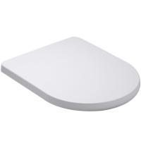 China European Standard D Shape UF Toilet Seat Soft Close Quick Release Top Lock 449x360mm for sale