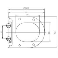 China European Standard U Shape UF Toilet Seat Cover Soft Close Quick Release 427x365mm for sale