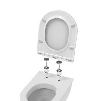 China Sunten SU060 Ultra Slim Soft Close Toilet Seat Cover Urea 441x365x31mm for sale