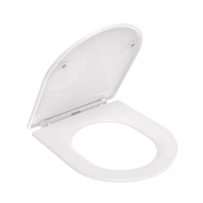 China Sunten SU060 Ultra Slim Soft Close Toilet Seat Cover Urea 441x365x31mm Stainless Steel Hinges for sale