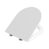 China Sunten SU060 Ultra Slim Soft Close Toilet Seat Cover Urea 441x365x31mm Stainless Steel Hinges for sale