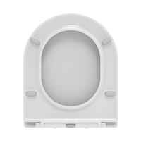 China Sunten SU060 Ultra Slim Soft Close Toilet Seat Cover Urea 441x365x31mm Stainless Steel Hinges for sale