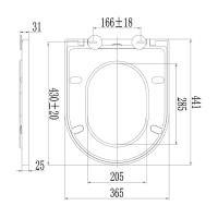 China SUNTEN SU059 Soft Close Toilet Seat Urea 421x352mm D Slim European Market for sale