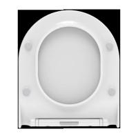 China SU023S Slim British Style Soft Close Duroplast Urea Toilet Seat Cover 450mm for sale