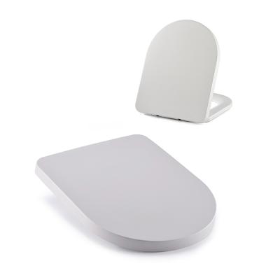 China Sunten SU049 Duroplast Toilet Seat Matte White Slow Close Quick Release 449mm for sale