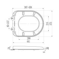 China Premium D Form Toilet Seat Cover for sale
