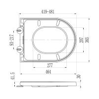 China Latest design toilet seat with big hinge distance for sale