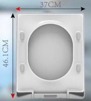 China SU012 Rectangle easy install soft close WC UF Toilet Seat cover for sale
