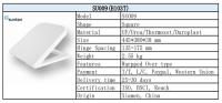 China Square Soft Close Toilet Seat Cover UF Antibacterial 448mm 376mm Quick Fit Easy Clean for sale
