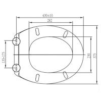 China Sunten SU002 Urea Colored Toilet Seat with Slow Close 445mm Oval for sale