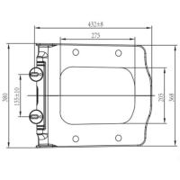China SU022 ODM customized slim design soft close quick release Urea toilet seat for sale