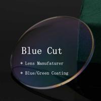 China Optical Lens In China Hmc Uv400 Blue Cut Single Vision 1.56 Optical Lens for sale