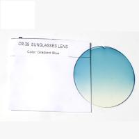 China Custom Colored Lenses: 1.60 MR-8 Flat Lenses with AR Coating, Gradient Tinted Sunglass Lenses for sale