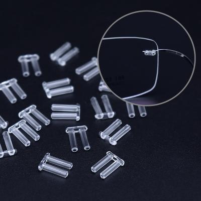 China Universal Optical Eyewear Accessories for Rimless Eyeglasses (Various Sizes) – Double Rubber Plugs for sale