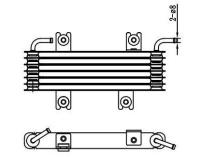 China Nissan Juke Oil Cooler 2011 21606-1KX05 Auto Cooling Parts 51.055 for sale