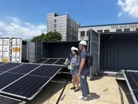 China Solar PV Container Rail Type With 110KW Capacity Modular And Scalable Mobile Solar Power System for sale