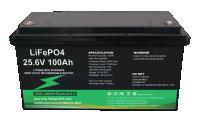China YIFEI POWER LiFePO4 Battery 25.6V 100Ah With 6000 Cycles And IP67 Protection For Solar Power Solutions for sale