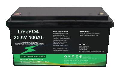 China YIFEI POWER LiFePO4 Battery 25.6V 100Ah With 6000 Cycles And IP67 Protection For Solar Power Solutions for sale