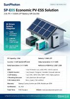 China SP-E05-2KW Panel+5KW Inverter+5kwh LFP BESS For Emerging Market Off-Grid for sale