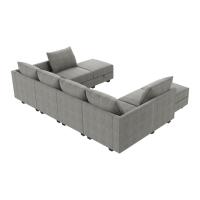 China High-End Luxury Living room furniture set sofa bed big U shape functional sofa bed for big house for sale