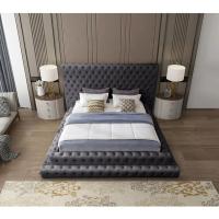 China Cara Furniture Factory direct wholesale eucalyptus frame velvet fabric can be customized hotel beds for sale