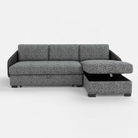 China Modern furniture luxury grey linen fabric living room sofa with adjustable headrest combination sofa cover sofa bed for sale