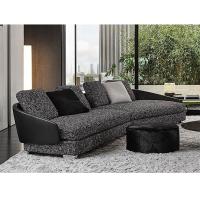 China Modern furniture luxury grey linen fabric living room sofa with adjustable headrest combination sofa cover sofa bed for sale