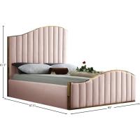 China American style Modern Queen size King Size bed OEM service factory price Pink soft beds for Bedroom and hotel for sale