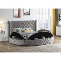 China Customized beds luxury velvet beds queen size king size pink color modern functional beds for bedroom for hotel for sale