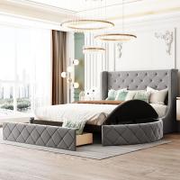 China China factory price North America style soft beds with adjustable platform storage function for bedroom and hotel home for sale