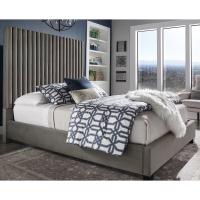 China Art Tufted Solid Wood and Upholstered Platform Bed Cheap price High End soft beds for HOTEL Bedroom for sale